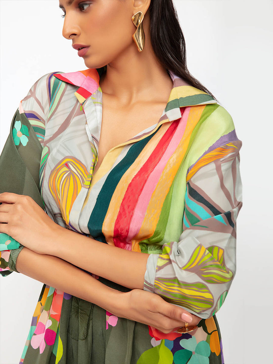 Glimmer Shirt Dress – Half Full Store