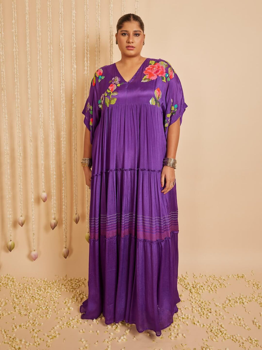 Gulaab Emb Tier Maxi – Half Full Store